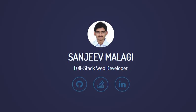 Sanjeev Malagi | Web Developer